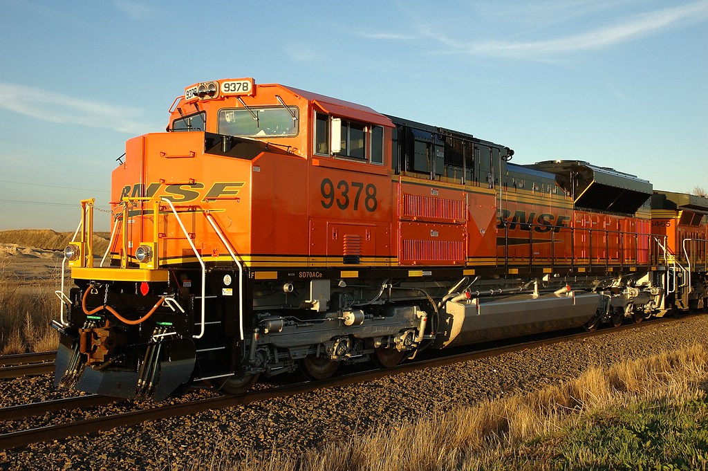 BNSF 9378, New SD70ACe makes its first trip westbound